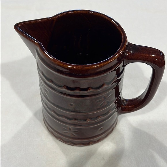 Marcrest | Dining | Marcrest Daisy Dot Stoneware Pitcher Brown Glaze ...